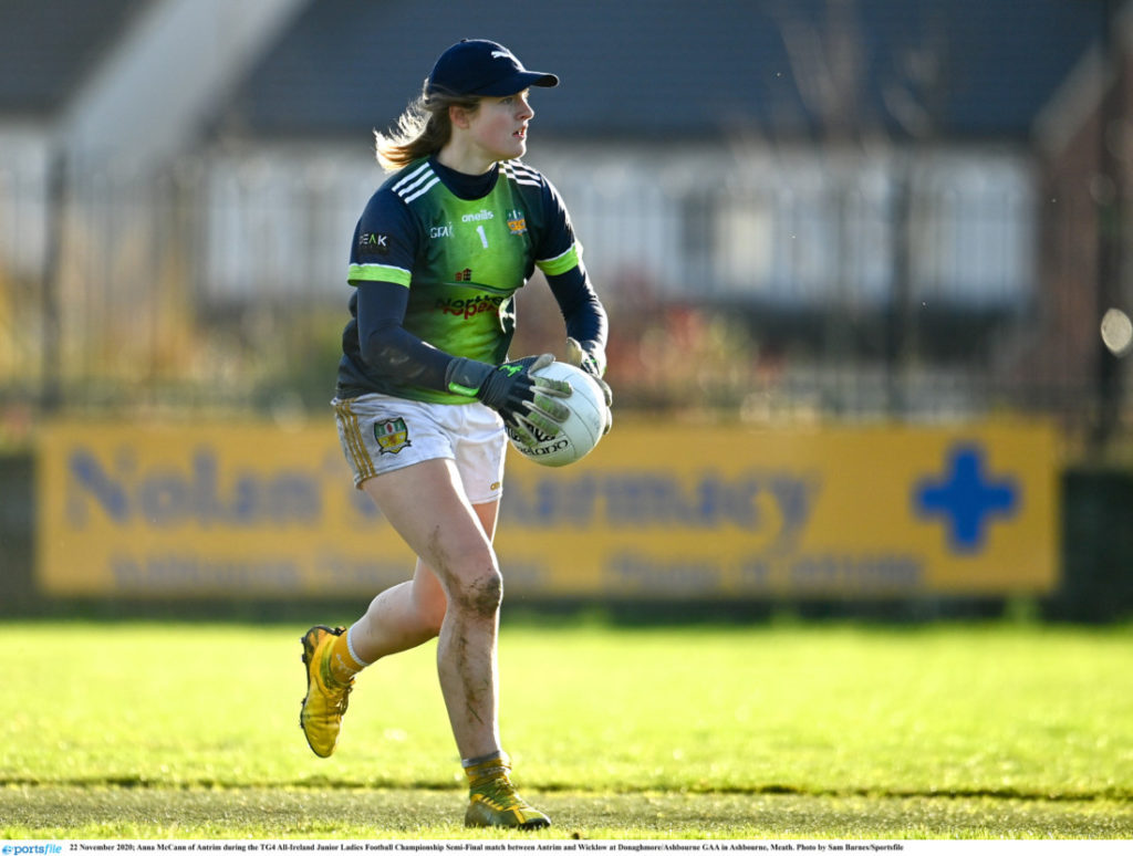 Opponents with Antrim's Anna McCann - Gaelic Life