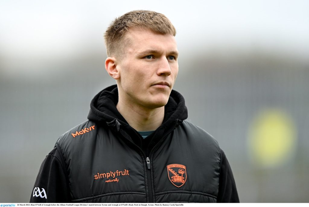 Rian O'Neill named on Armagh squad but starts on the bench - Gaelic Life
